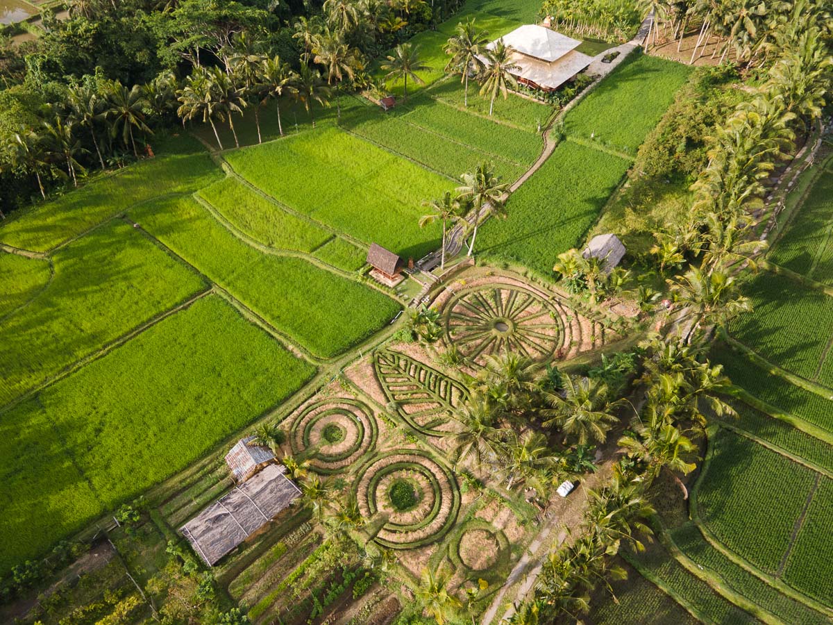 Building the Begawan Giri farm in Bayad, Bali